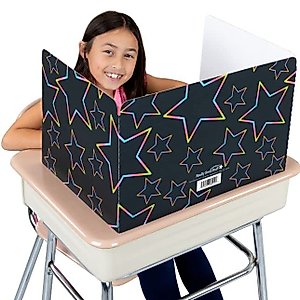 Really Good Stuff Standard Neon Pop Privacy Shields – Set of 12 – Matte