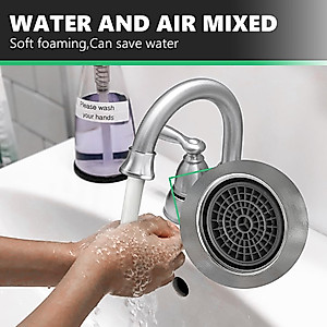 Faucet Aerator Compatible with Moen 101964 116618, High Flow Sink Aerator Replacement, Fit for Shower Bathroom Kitchen Faucet Parts, 2.2 Gallon Per Minute, Chrome