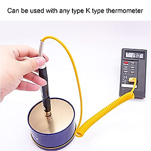K Type Thermocouple Probe, Stable Engineering Plastic Easy To Install K Type Surface Thermocouple Probe Straight Shank for Die Casting for Steel Making
