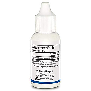 Biotics Research Aqueous Selenium Liquid Formula, 95 mg Selenium Drop, Supports Reproductive Health, Thyroid Gland Function, DNA Production, Cognitive Health, Potent Antioxidant 0.5 Fluid Ounces