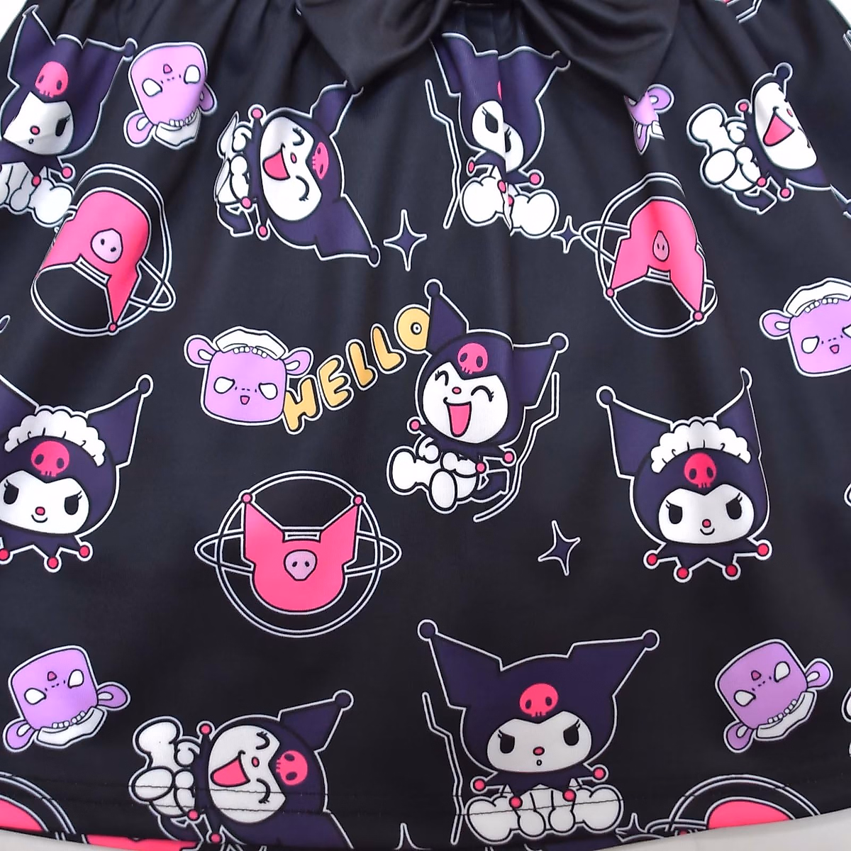 xikcomjr Cute Girls Dress Cartoon Kids Toddler Sleeveless Casual Dress Japanese Anime Birthday Party Dress Up 6-7Years