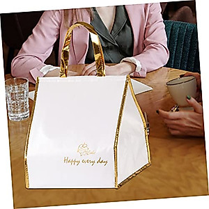 ULTECHNOVO Packing Cold Insulation Portable Plastic Shopping Bags Ice Packs for Lunch Bags Backpacking Food Insulated Bag Food Delivery Bag Insulated Grocery Bag Cake Packing Bag Thermal Bag