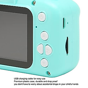 Mini Digital Camera, Kids Camera Filter Drop Resistant 800W Cartoon Multifunction 2.0 Inch IPS Screen HD 1080P for Children Gifts