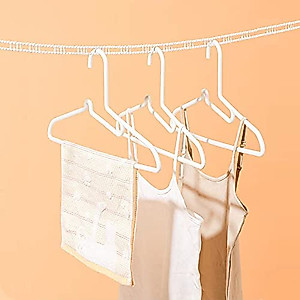 Windproof Clothesline,Travel Clothesline, Camping Clothesline, Durable Travel Clothes Line Rope, Portable Clothes Drying Line, Suitable for Outdoor and Indoor（White）