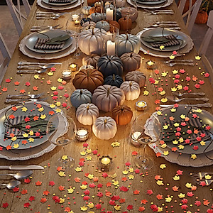 3.5 oz/ 100 g Thanksgiving Fall Confetti Maple Leaf Confetti Foil Metallic Sequins Fall Confetti for Autumn Holiday Thanksgiving Party Supplies