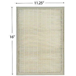 Nispira True HEPA Filter (Small) with 4 Pre-Carbon Filters Compatible with Whirlpool Whispure Air Purifier Models AP150, AP250, AP25030K, APR25530L, APR25130L; Compared to Part # 1183051 1183051K