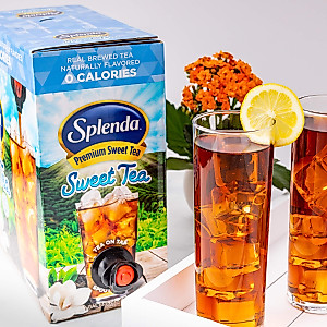 SPLENDA Premium Sweet Tea On Tap, 1 Gallon Bag In Box Ready to Drink Liquid, Sweet Tea, 128 Fl Oz