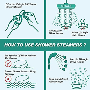 Shower Steamers Aromatherapy,18-Pack with Eucalyptus, Lavender, and More - Shower Bombs for Men and Women - Perfect for Easter, Womens Day,Mothers Day, Nurses Day, Birthday Gifts for Her
