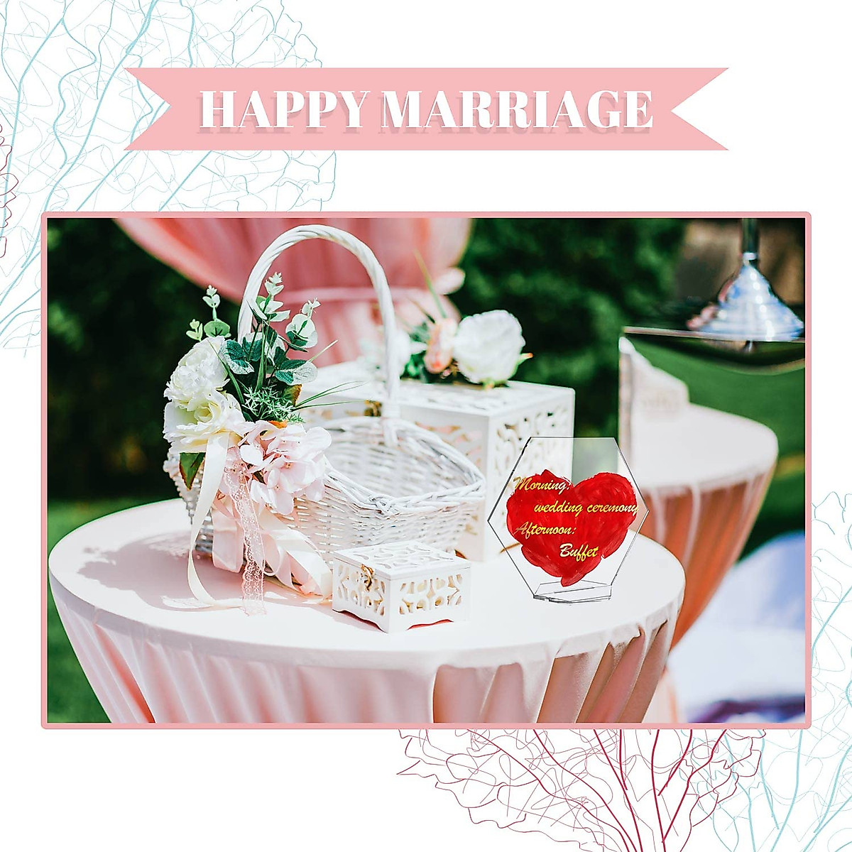 10 Pack Large Acrylic Hexagon Blank Table Stand, DIY Geometric Clear Plexiglass Number Sign Holder with Gold & Silver Marker Metallic for Modern Wedding Reception, Centerpiece Decoration Event Party