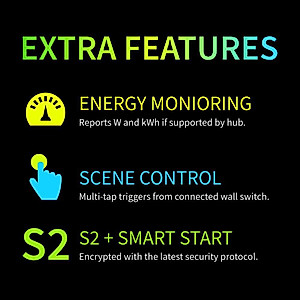 Zooz Z-Wave Plus S2 12/24 V DC RGBW Dimmer ZEN31 for LED Strips and DC Lighting, Work as a Network Repeater (Z-Wave Hub Required)