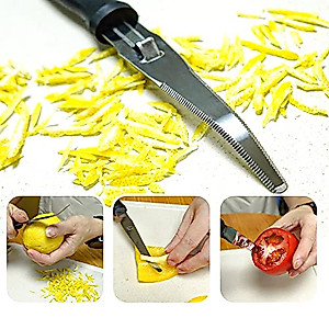 Better Houseware Grapefruit Knife curved serrated Stainless Steel Knife w/Nylon Handle, Serrated Edge grapefruit peeler knife, kiwi knife, lemon zester, Dishwasher Safe | Kitchen Utensils