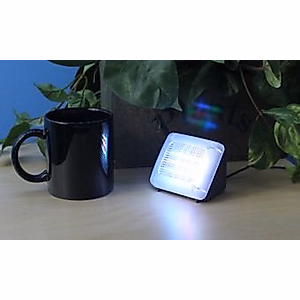 FakeTV – FTV-10 Charcoal Design Burglar Deterrent – Simulated TV Light with Frosted Lens – Energy-Efficient LED Dummy Home Security Technology – Prime Quality House & Valuables Protection Equipment