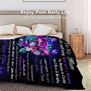 Gifts for Mom Blanket Mothers Day Throw Blankets Super Soft Warm Birthday Gifts for Mom Women from Daughter Son 50"X40"