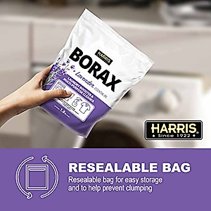 Harris Borax Laundry Booster and Multipurpose Cleaner, 1.5lb (Lavender)