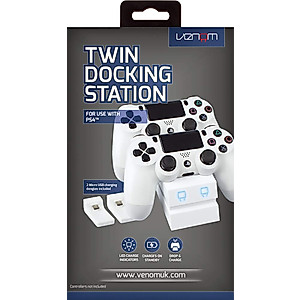 Venom PlayStation 4 Twin Docking Station - White (PS4)