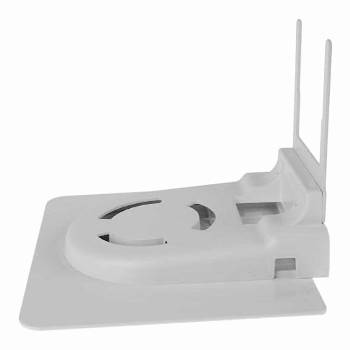 TOGEVAL Wall Bracket Over Socket Holder Wall Mount Router Shelf Wall Outlet Shelf Over Outlet Shelf Multifunctional Outlet Storage Rack Tv Mount Shelves for Wall Outlet White Plastic