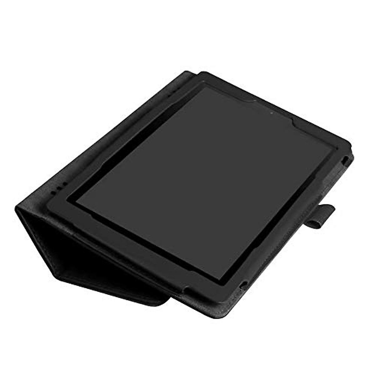for Amazon Kindle Fire HD8 7th 8th Generation (2017/2018 Release Version) Tablet Cover,Ultra Slim Lightweight Folio Stand Leather Case for Kindle Fire HD 8 7th 8th Gen 8inch (Li-Black)