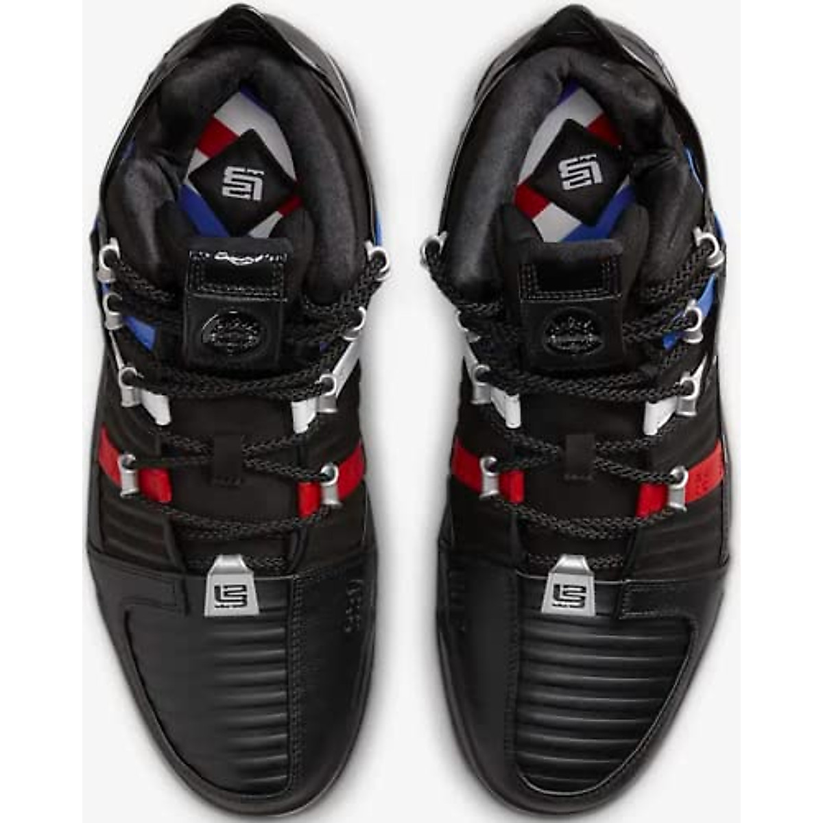 Nike Zoom Lebron III QS Black/Metallic Silver/University 9 D (M)