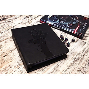 Forged Dice Co. Curiosities Cache Monster Card & Spellcard Organizer Binder with Pages - Black
