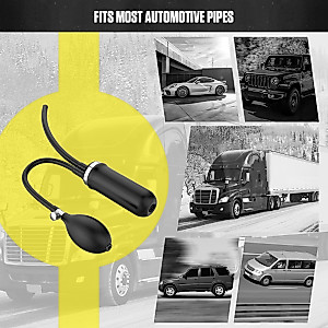 Universal Easy Intake Adapter for 12V Vehicle Pipes Fuel Leakage Detector Diagnositc Tester