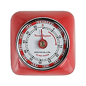 Magnetic 55 Minute Kitchen Timer Square - Red
