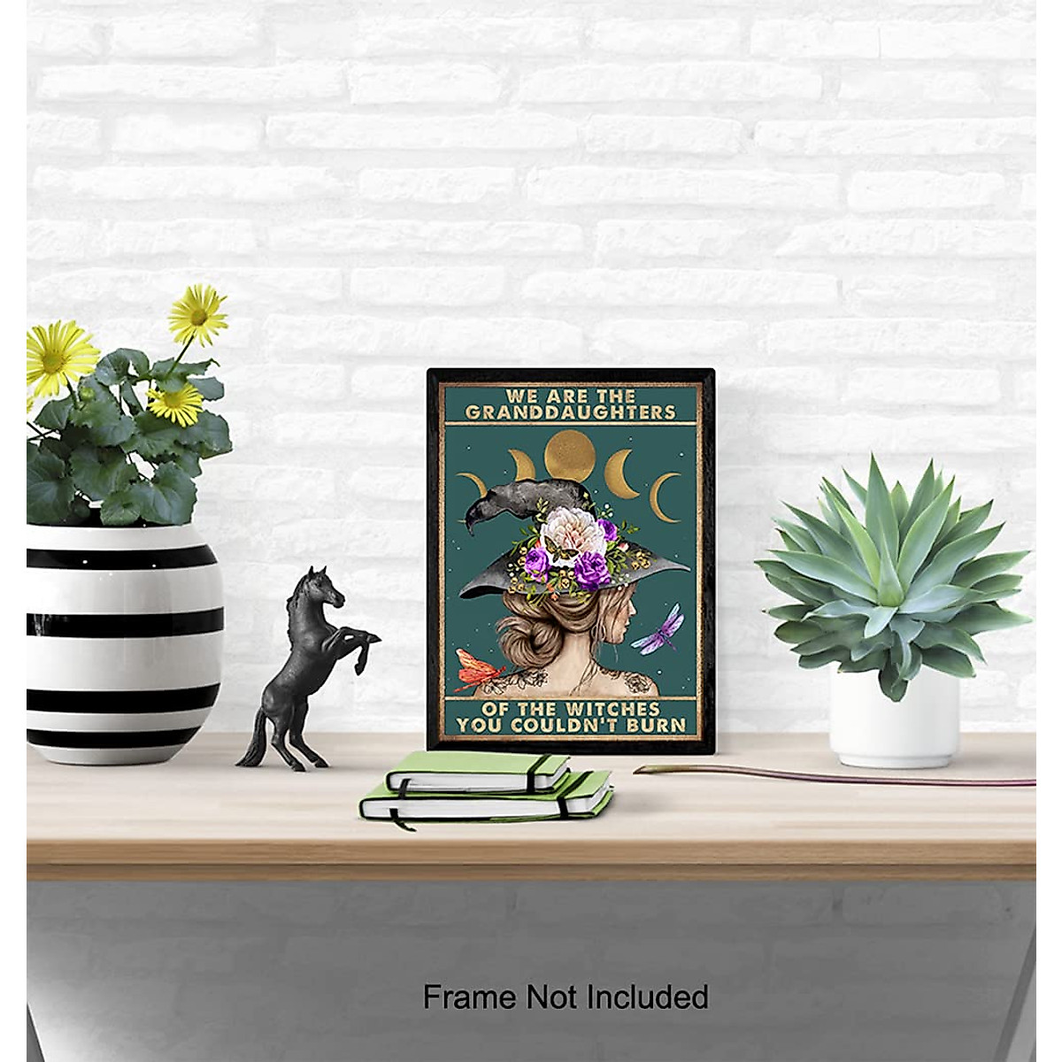 Witch Decor - We Are The Granddaughters of the Witches- Hippie Room Decor- Bohemian Boho Wall Decor- Goth Gothic Wall Decor- Pagan Gifts - Witchcraft Wiccan Wicca Wall Art Women - Hippy Witchy Poster