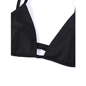 LovelyWholesale Women's Sexy 2 in1 Cut Out Crop Top Cap Sleeve Slim Fit T Shirts Black Medium