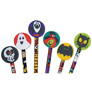 Raymond Geddes Boo Buddies Number 2 Pencils With Giant Pencil Top Erasers (Pack of 36)