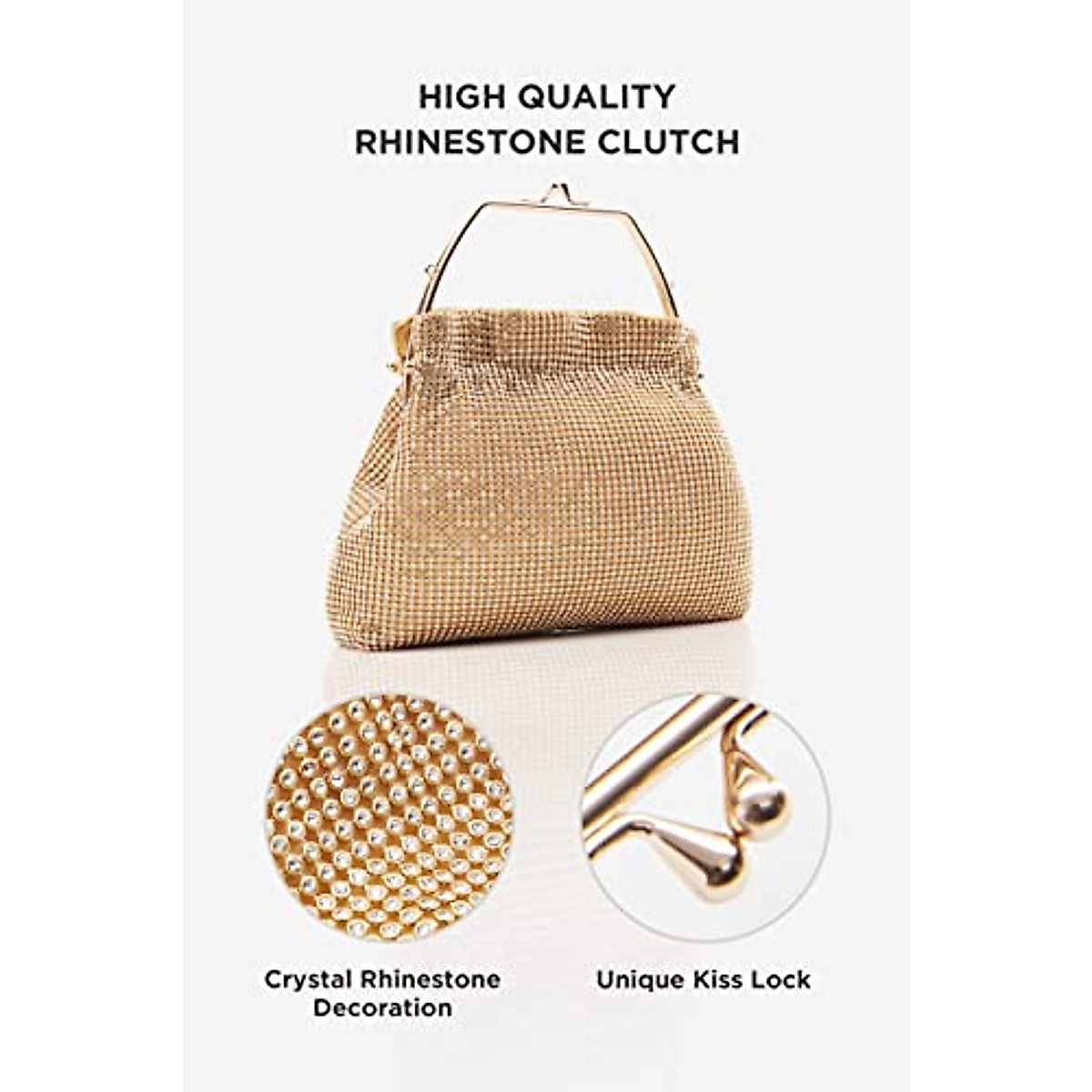 BABEYOND 1920s Flapper Handbag Clutch Gatsby Crystal Handbag Roaring 20s Evening Clutch Bag 1920s Gatsby Accessories