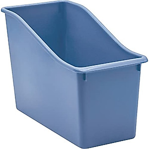 Teacher Created Resources Slate Blue Plastic Book Bin, 1 Count (Pack of 1)