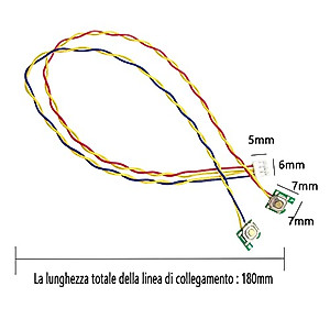 QILUCKY 1 Cable Toniebox Ears Alternative Replacement Cables Contain Electronic Buttons for Tonies Ear Fix Repair