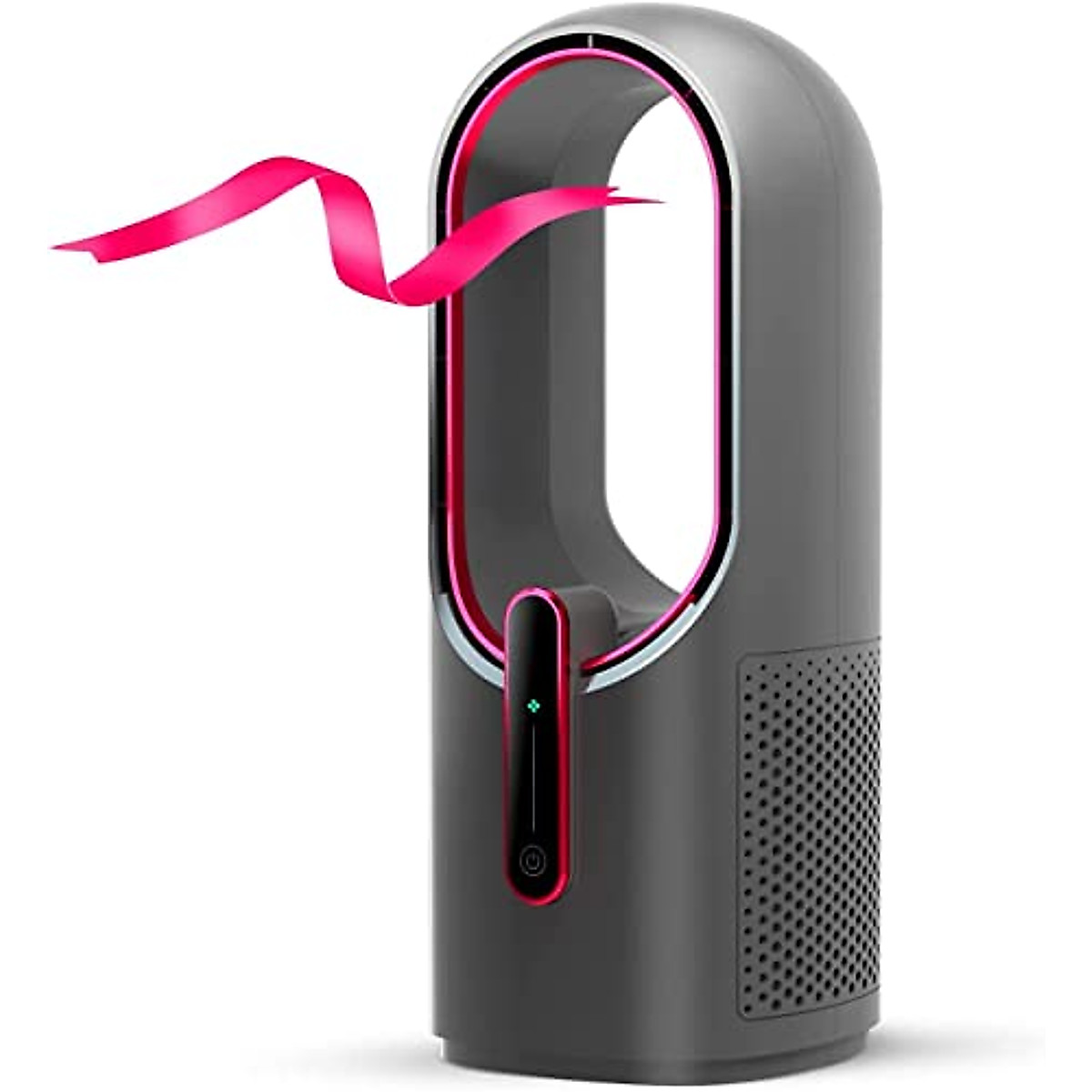 LOMMOL Desk Fan, 11.8 Inch Bladeless Fan Mini Office Fan, USB Table Fan With Comfy Wind, Desk Fan Small Quiet with 3 speeds Touch Control for Office Bedroom Dorm Workday Companion