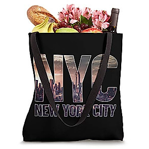 NYC New York City Silhouette USA United States Tourist Tote Bag