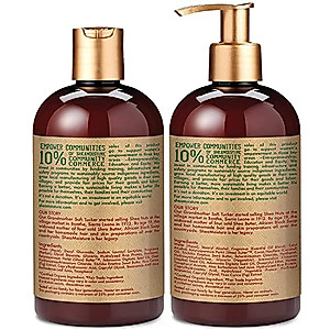 Shea Moisture Shampoo and Conditioner Set, Manuka Honey, Mafura Oil, Baobab Oil & Fig Extract, Hydrate + Replenish, Vitamin C, Sulfate Free & Hair Color Safe, Deep Conditioning, 13 Fl Oz Ea