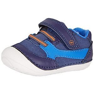 Stride Rite baby boys Soft Motion Kylin Sneaker, Navy, 4 Wide Infant US