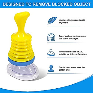 auons Choking Emergency Device Rescue Device Home Kit, First Aid Kit Portable Airway Suction Device for Kids and Adults, Portable Suction Anti Kit
