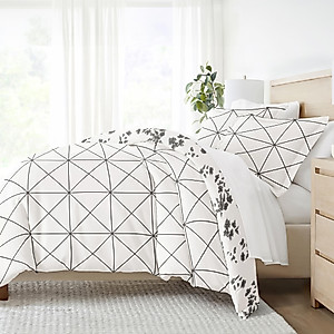 Linen Market Duvet Cover King Size (Gray) - Experience Hotel-Like Comfort with Unparalleled Softness, Exquisite Prints & Solid Colors for a Dreamy Bedroom – King Duvet Cover Set with 2 Pillow Shams