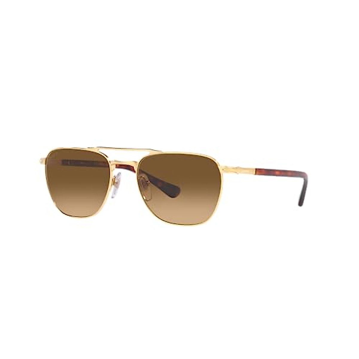 Persol PO2494S Square Sunglasses, Gold/Brown Gradient Polarized, 53 mm