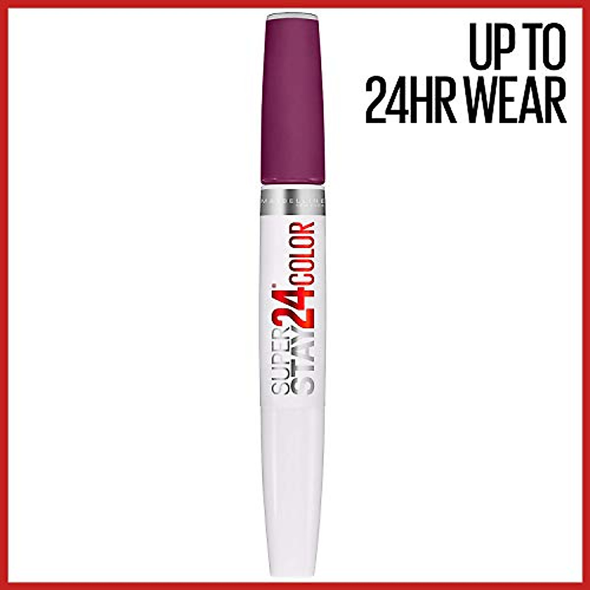 Maybelline SuperStay 24 2-Step Liquid Lipstick Makeup, Boundless Berry, 1 kit