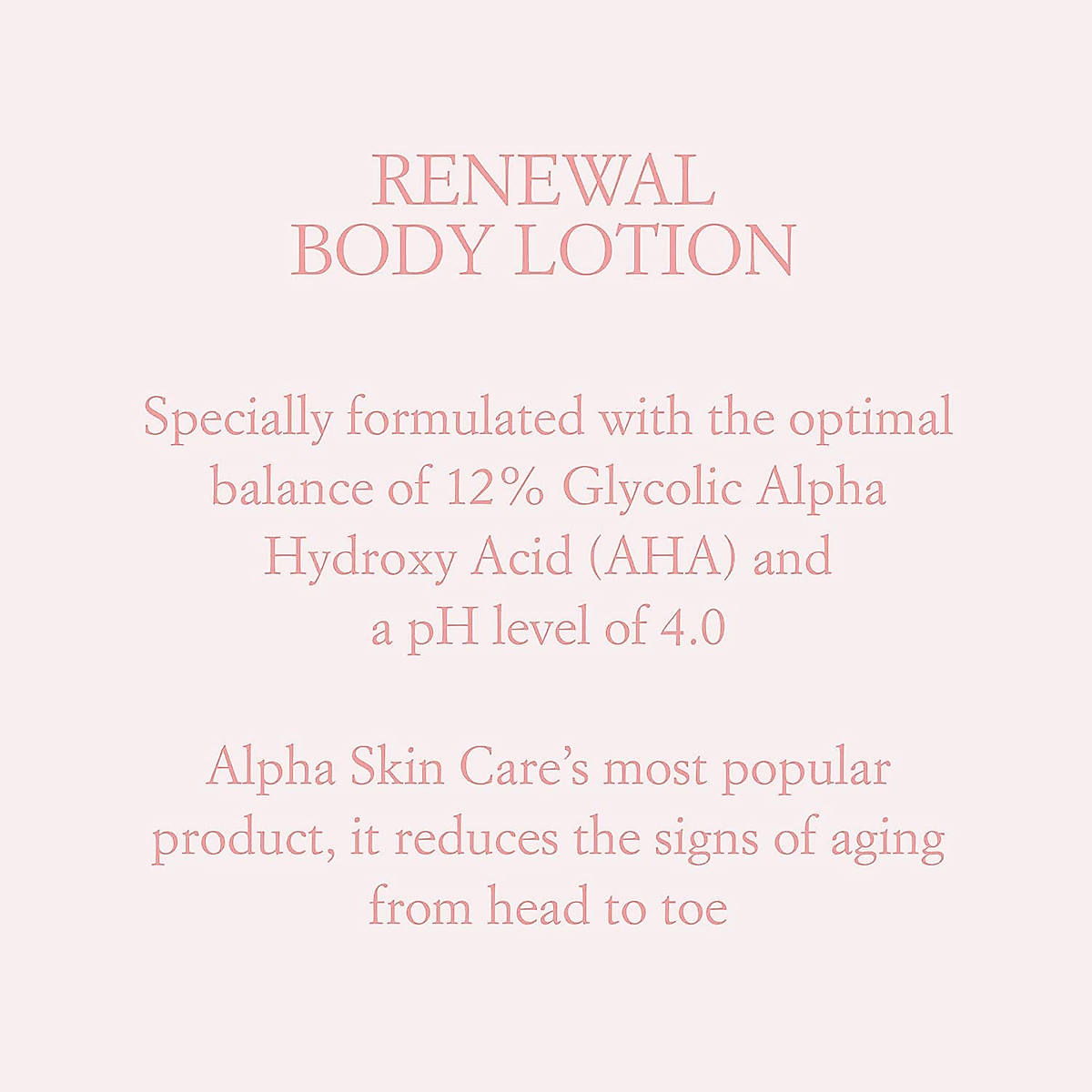Alpha Skin Care Anti-Aging Moisturizing Body Wash with Glycolic Alpha Hydroxy Acid (12 oz) + Renewal Body Lotion with 12% Glycolic Alpha Hydroxy Acid (12 oz) Bundle
