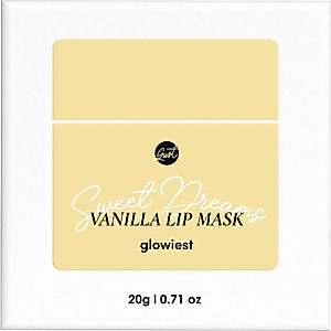 [glowiest] Sweet Dreams Lip Mask: Nourishing, Plumping and Hydrating lip balm | Vegan Lip Sleeping Mask | Hyaluronic Acids + Vitamin C + Shea Butter + Antioxidants | Vanilla - 0.7 oz.