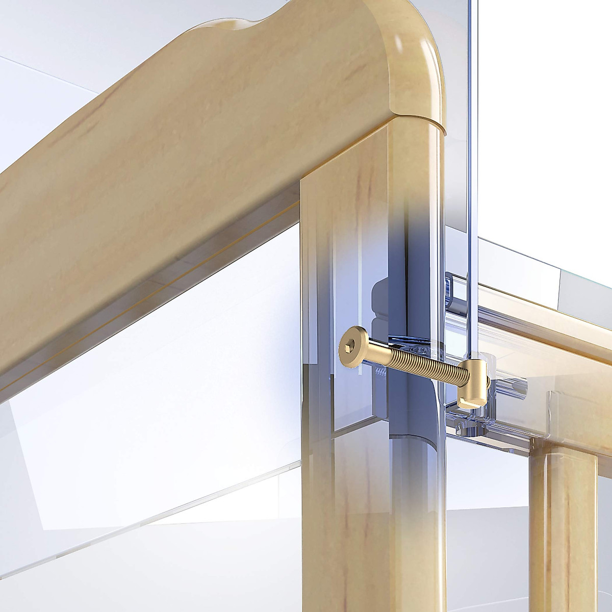 Foundations CareShield 3-Sided Crib Divider for Serenity Cribs, Clear Plexiglass Protective Barrier System for Child Care Centers, Quick Installation, Increases Capacity