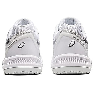 ASICS Women's Gel-Dedicate 7 Tennis Shoes, 9, White/Pure Silver