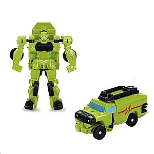 HAYUL 6 PCS Car Robot Toys, Mini Action Figure, Deformation Robot for Kids 5~12