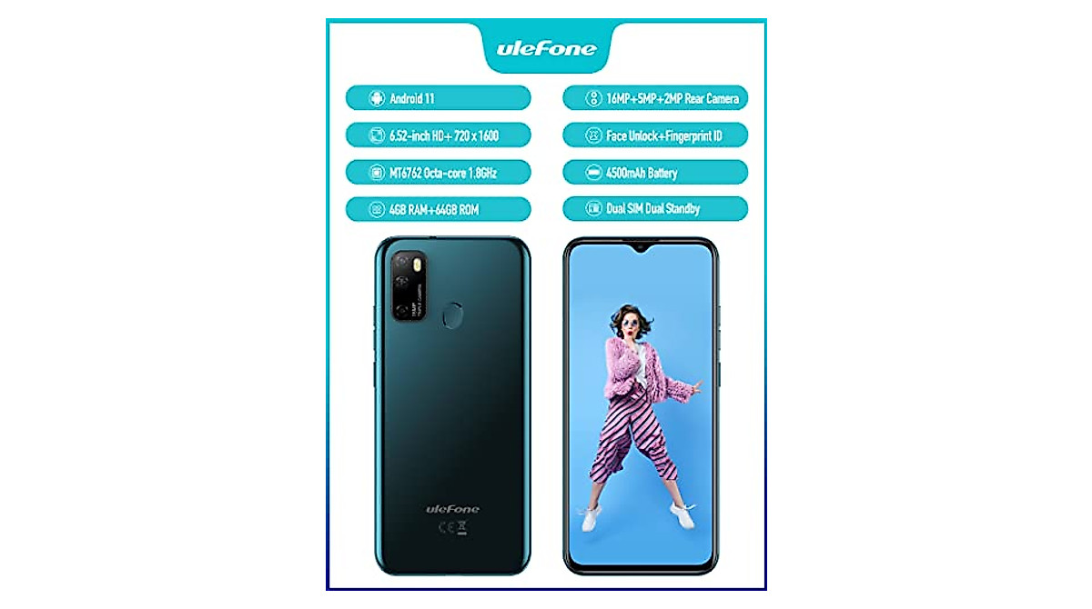 Ulefone Note 9P Unlocked Smartphone - 6.52" Screen