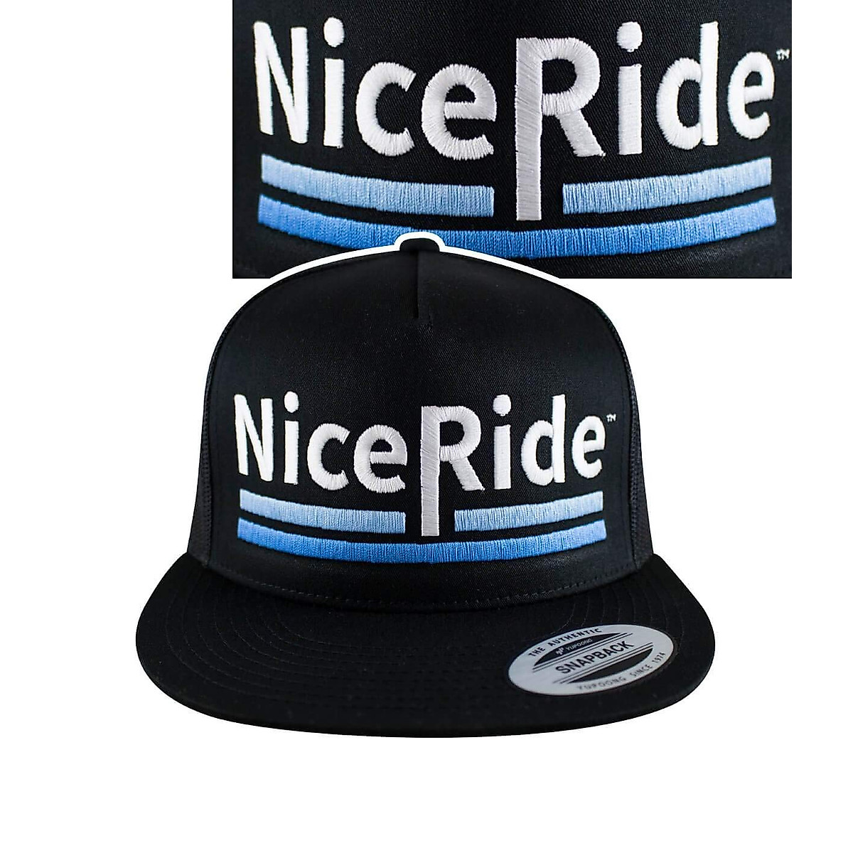 Low Tide Trucker Classic Snapback Trucker Baseball Hat Black/Black