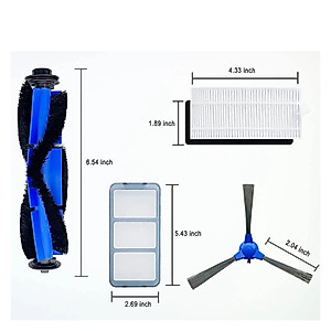 SNEEKE Vacuum Cleaner Accessories 30 Pack Replacement Part Accessories ，Compatible for Eufy ，Compatible for RoboVac 11S, 15T, 30, 30C, 15C, 12, 25C, 35C Robotic Vacuums Cleaning Accessories