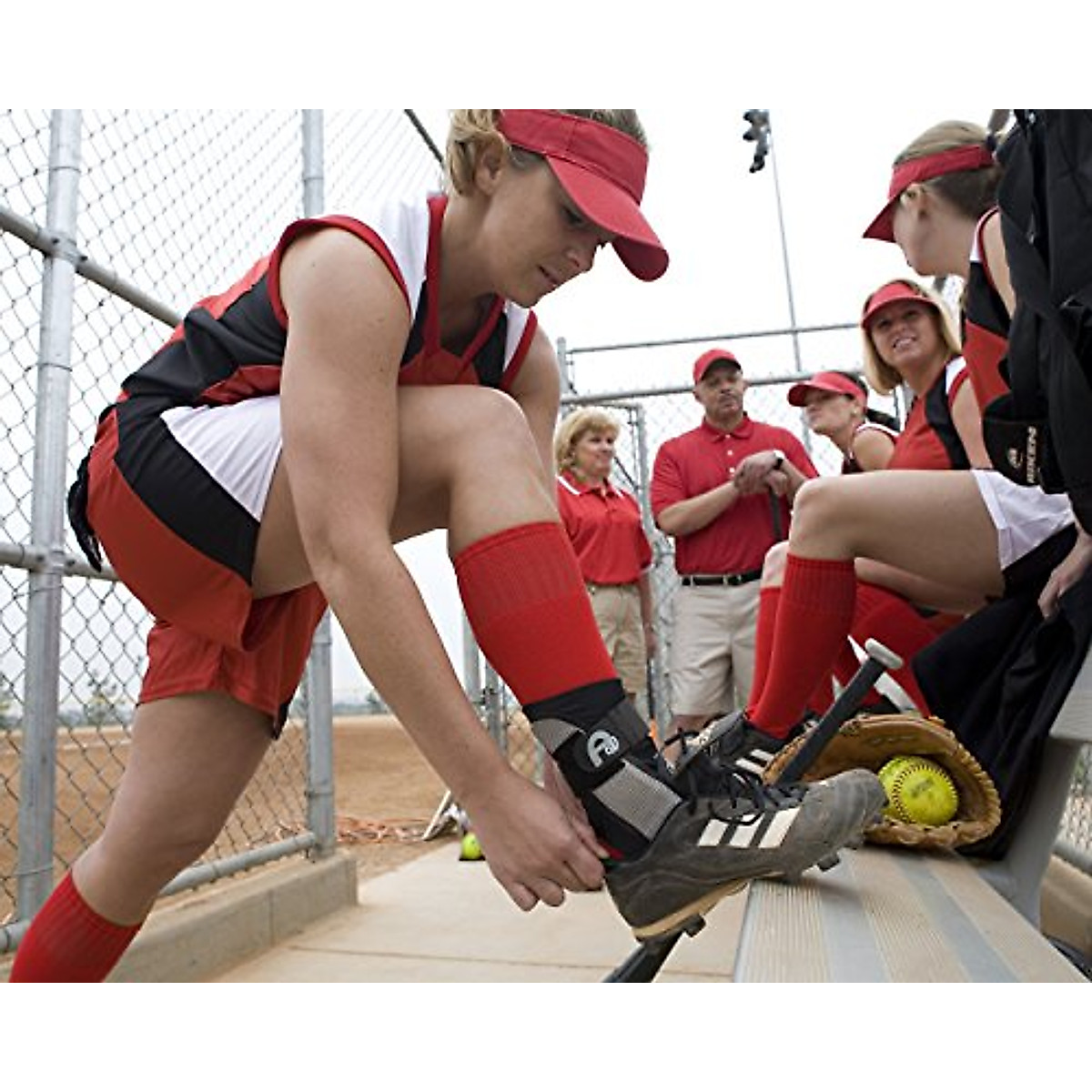 Aircast A60 Ankle Support Brace, Right Foot, Black, Large (Shoe Size: Men's 12+ / Women's 13.5+)