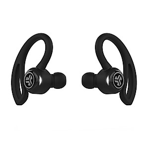 JLab Audio Epic Air True Wireless Bluetooth 4.1 Sport Earbuds | with Mic & Charging Case | Noise Isolation | 36 Hours Playtime | IP55 Sweat Resistant | Black