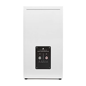 triangle - BOREA BR03 Hi-Fi Bookshelf Speakers - Power handling 100W - Output 90 dB/W/m - Versatile Music and Home Cinema - 206 x 380 x 314 mm - White (Pair)
